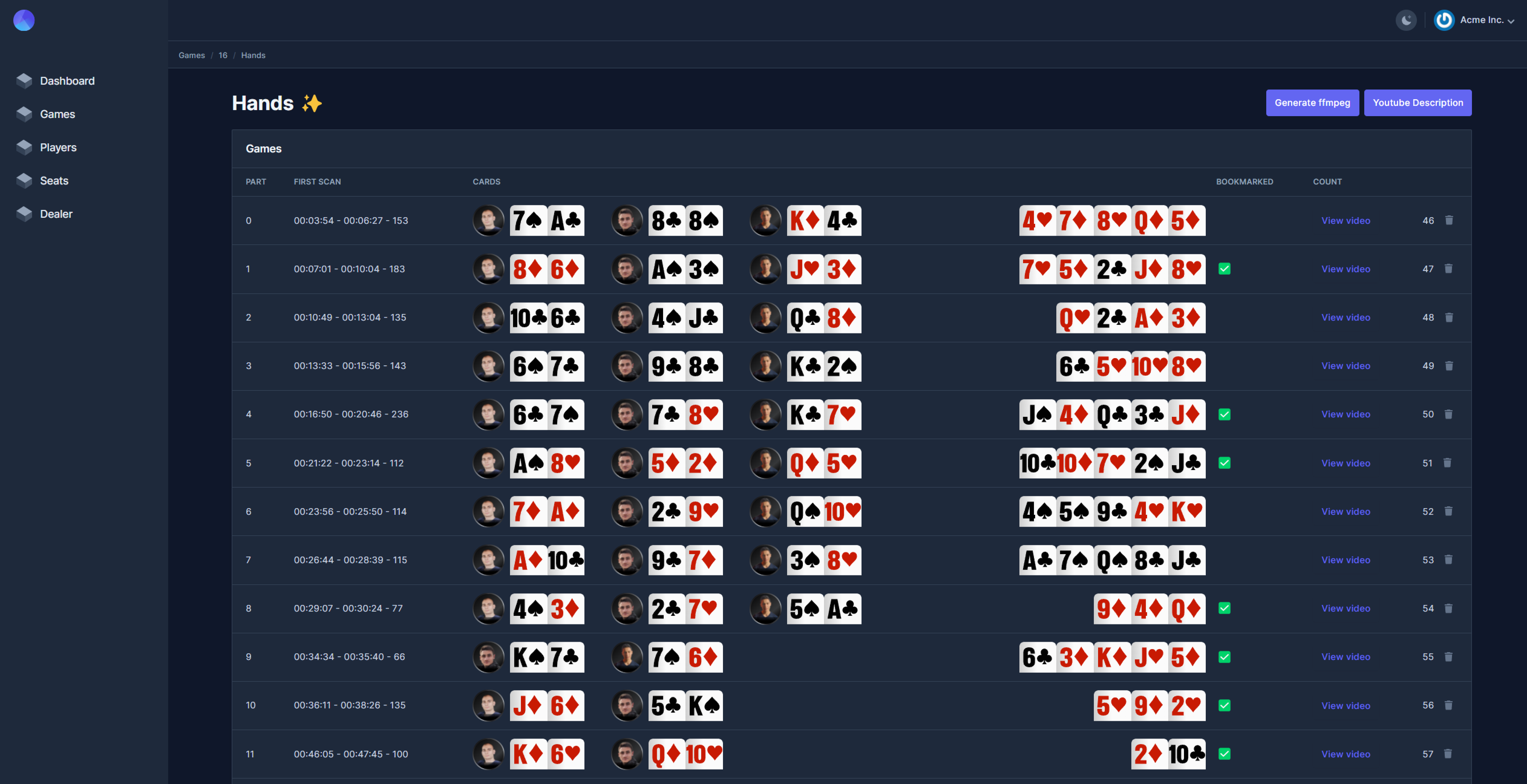 Smart poker table - RFID poker table